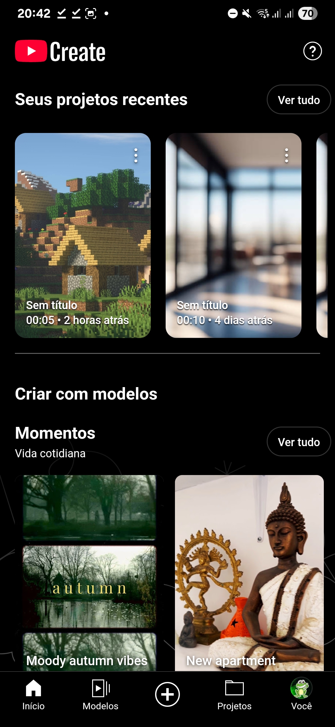 YT Create o editor de vídeos do youtube. - SEU ANDROID